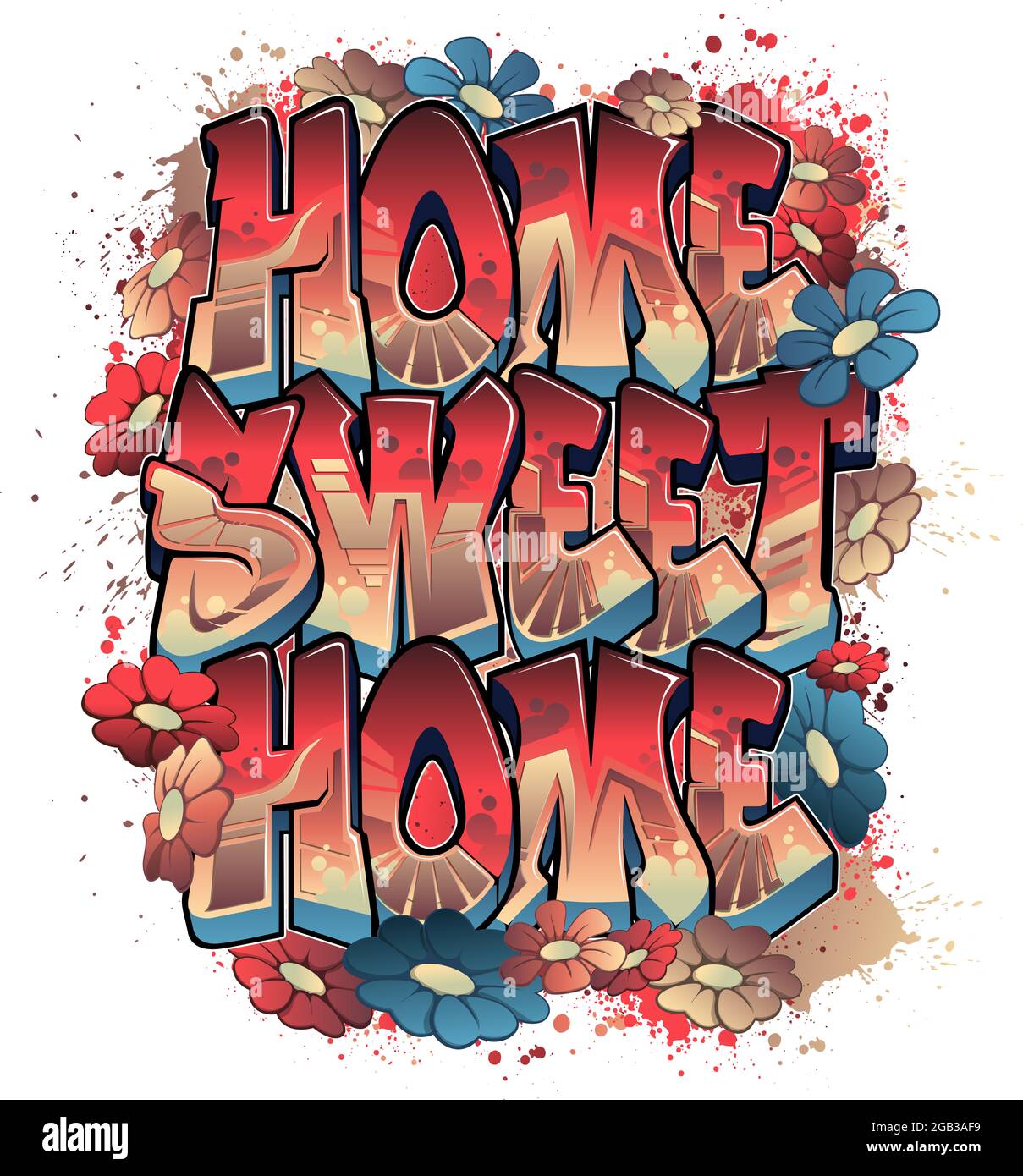 Home of graffiti hi-res stock photography and images - Alamy