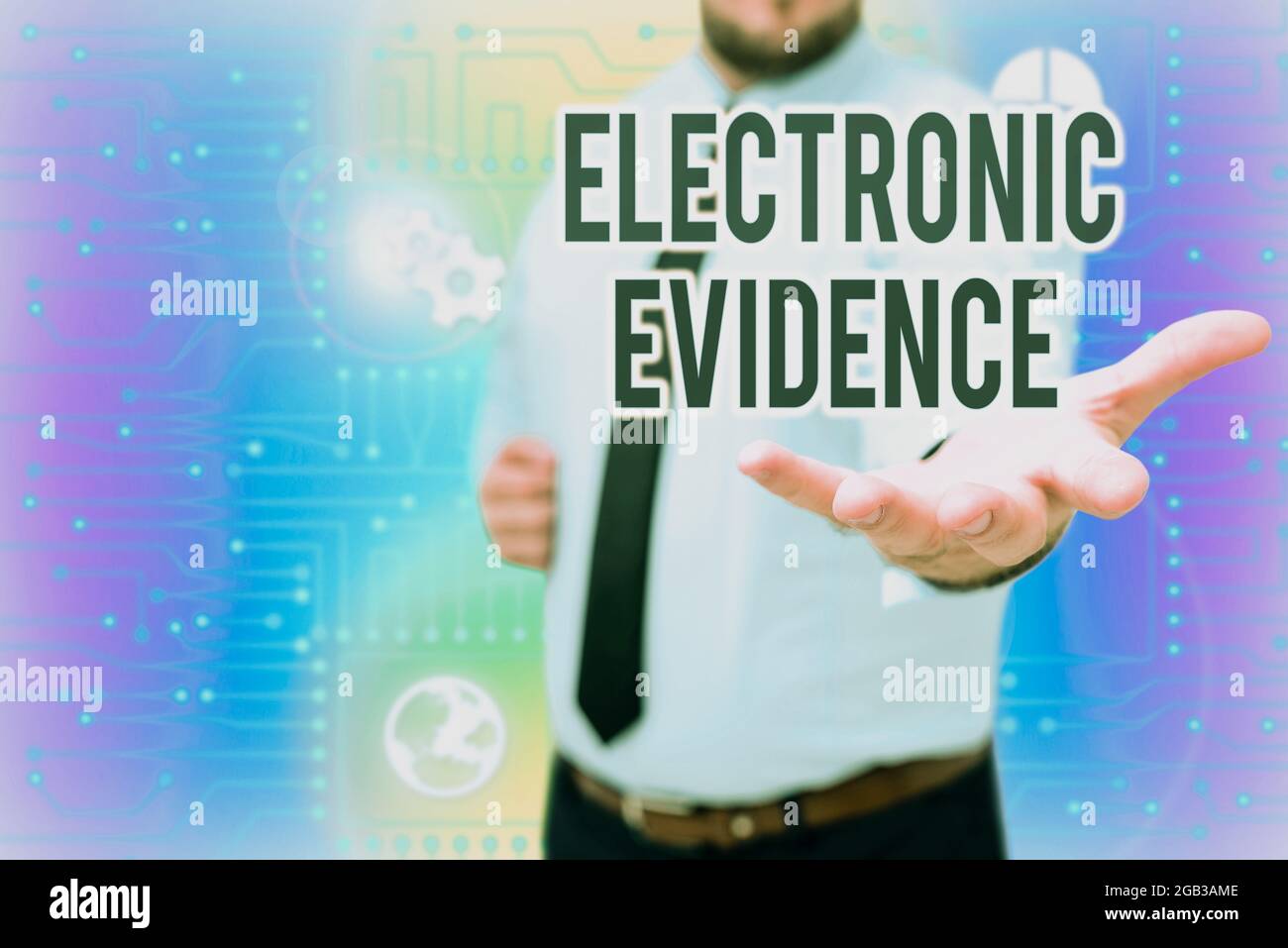 Handwriting text Electronic Evidence. Business idea probative ...