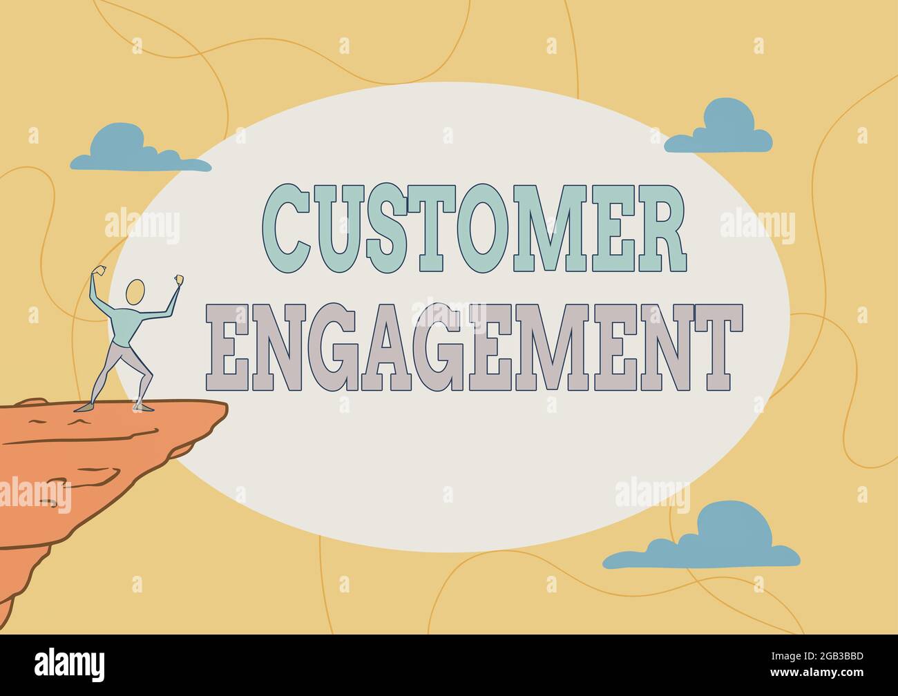 Writing displaying text Customer Engagement. Internet Concept the ...
