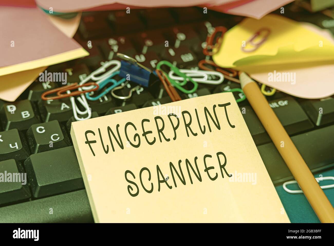 Inspiration showing sign Fingerprint Scanner. Business approach Use ...