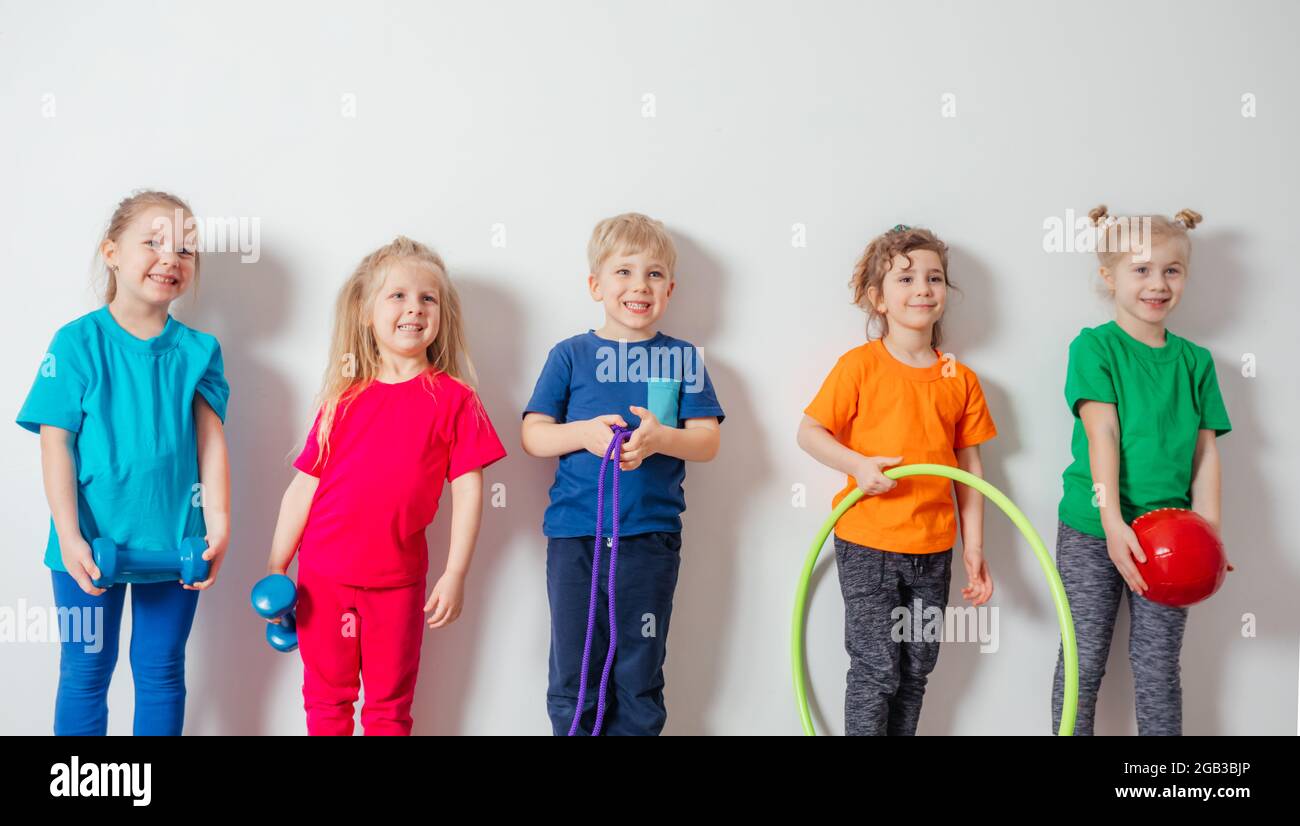 Children doing sport activities hi-res stock photography and images - Alamy