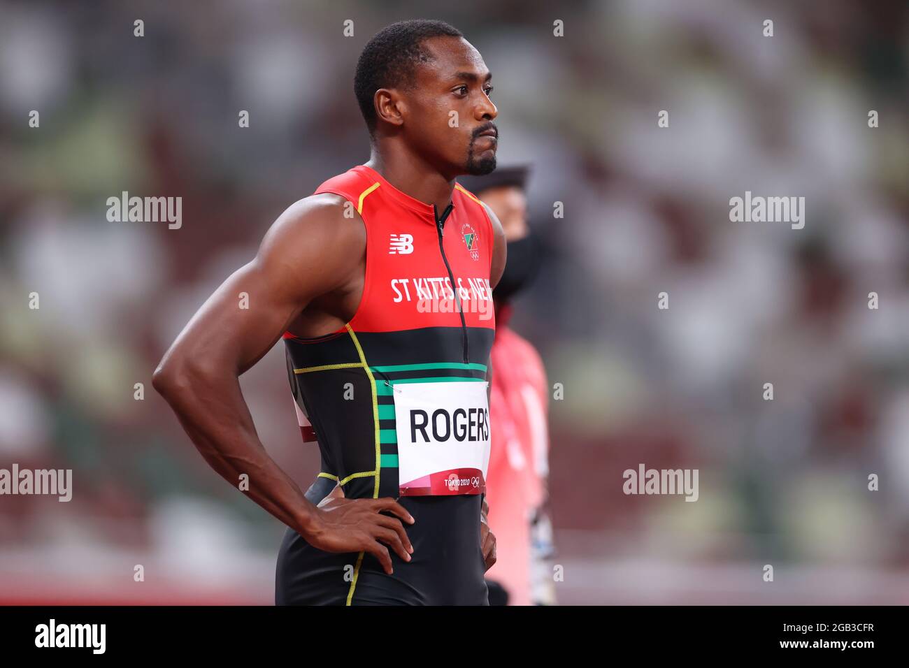 Tokyo, Japan. 1st Aug, 2021. ROGERS Jason (SKN) Athletics : Men's 100m ...