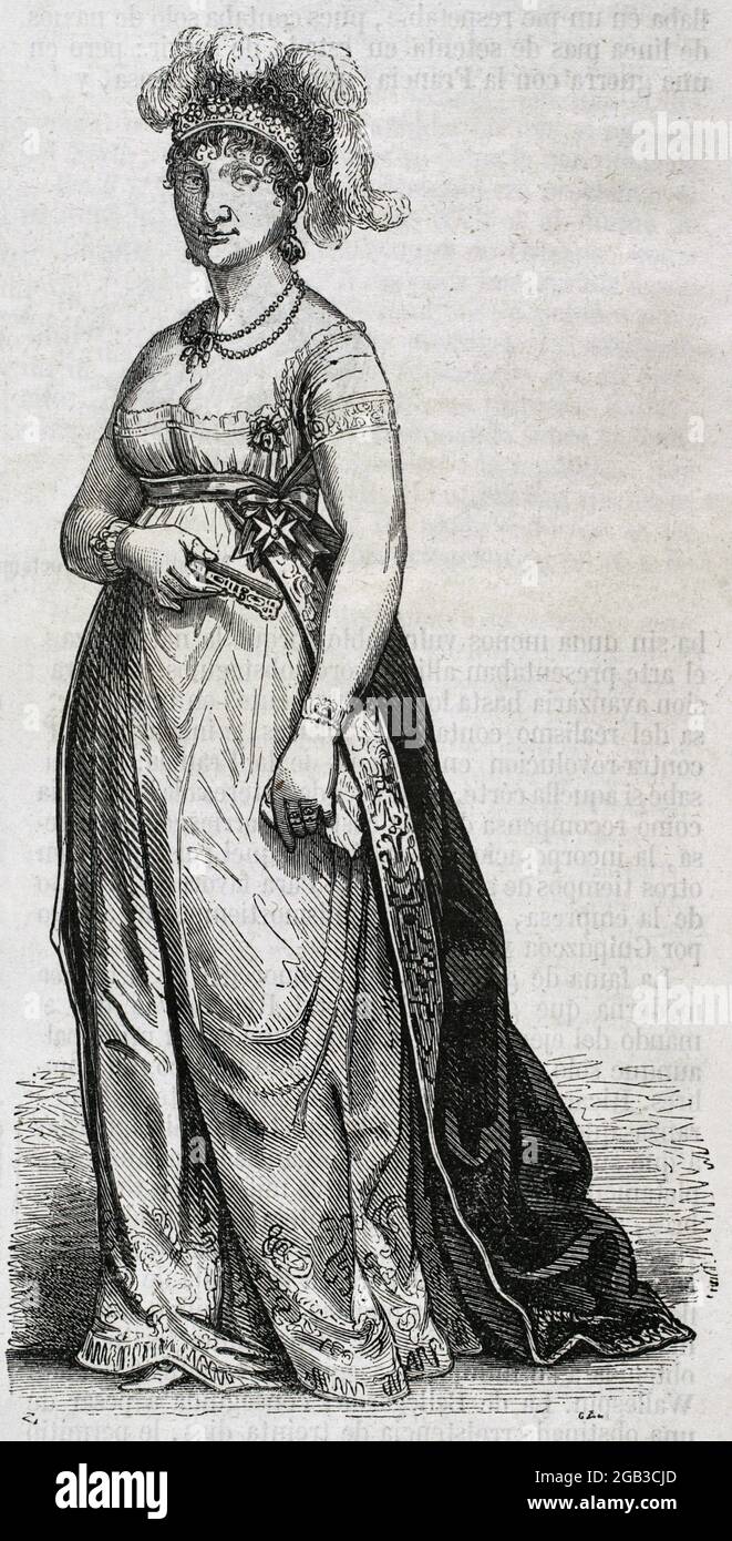 Maria Luisa of Parma (1751-1819). Queen consort of Spain (1788-1808 ...