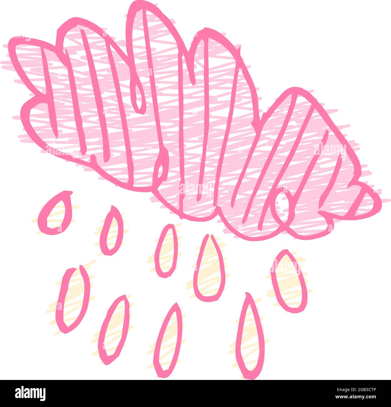 This is a illustration of Graffiti of rain clouds that children drew ...