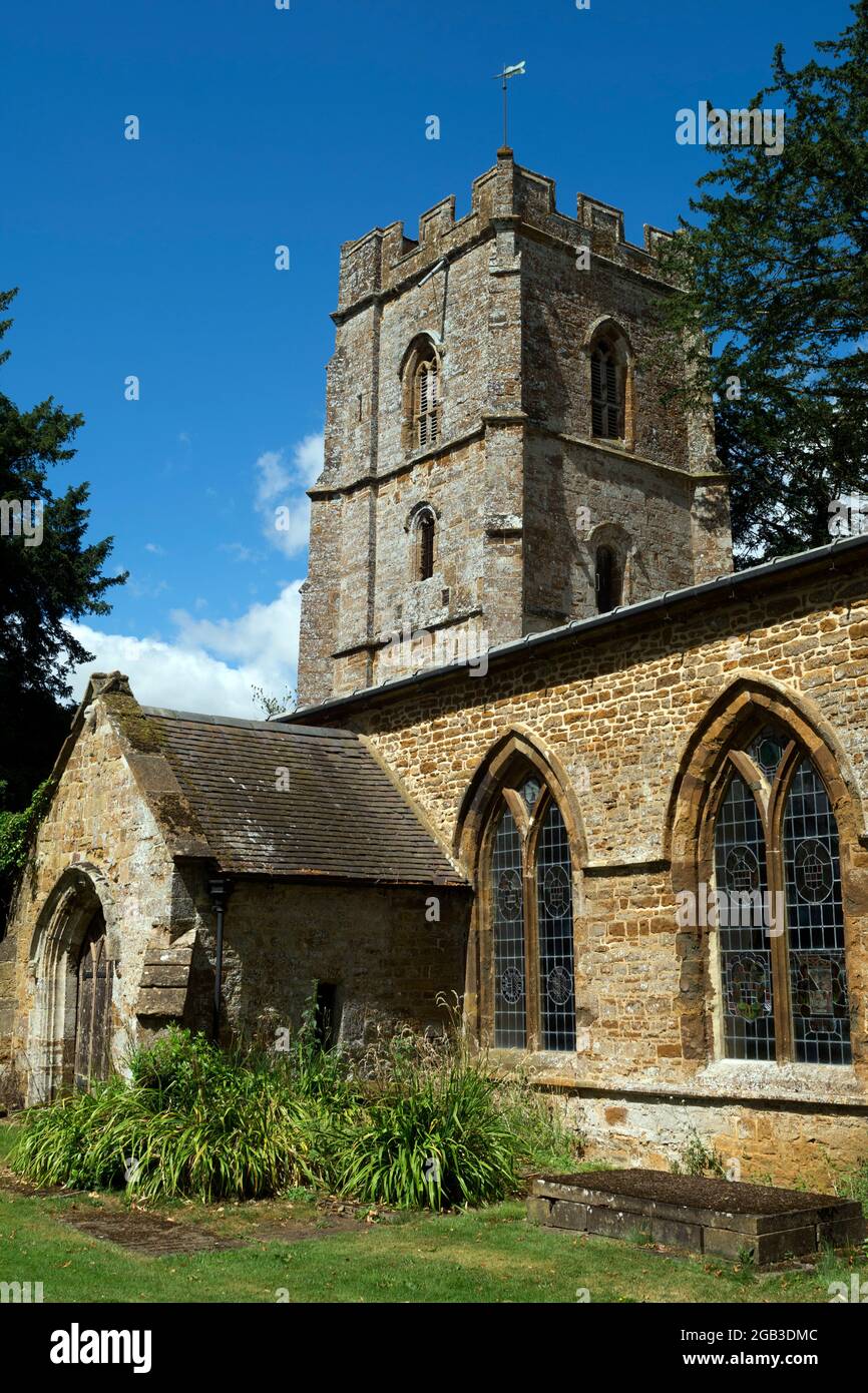 St. James Church, Edgcote, Northamptonshire, England, UK Stock Photo ...