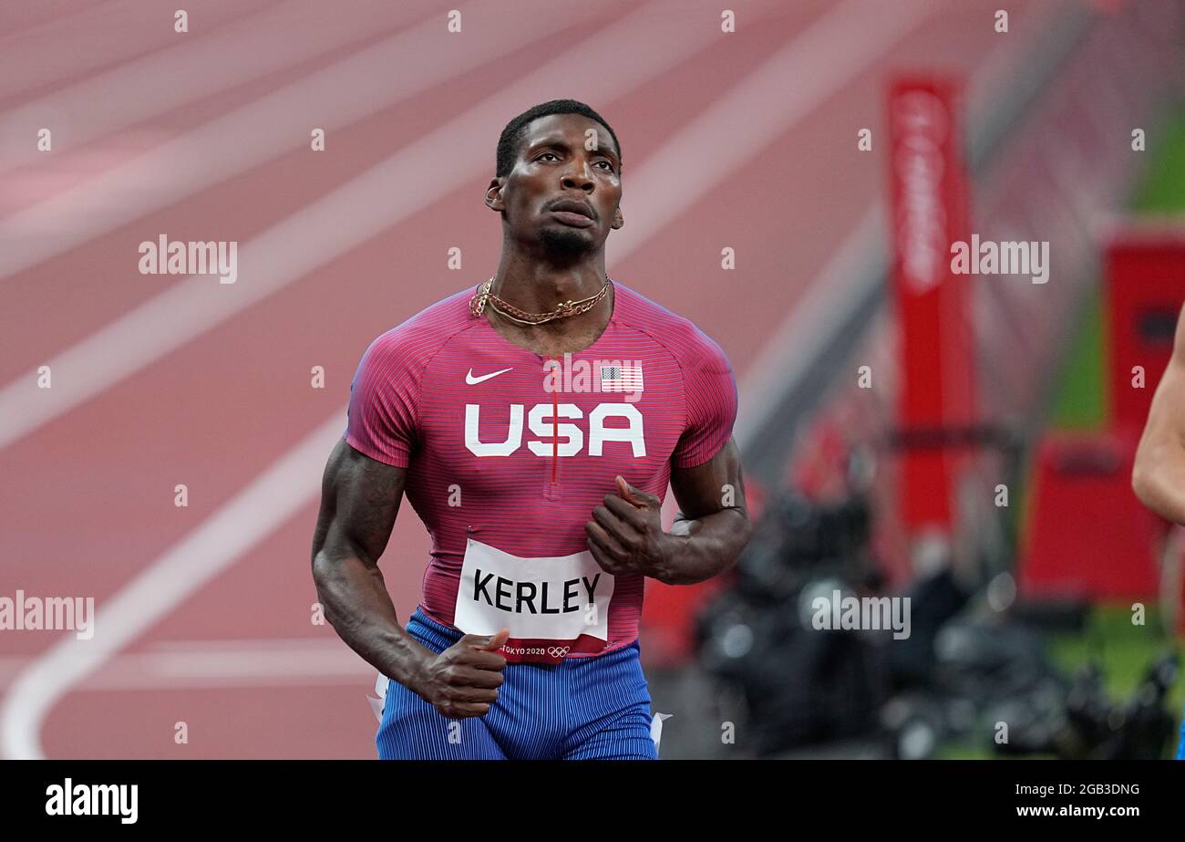 July 31, 2021: David Kerley during 100 meter for men at the Tokyo Olympics, Tokyo Olympic ...