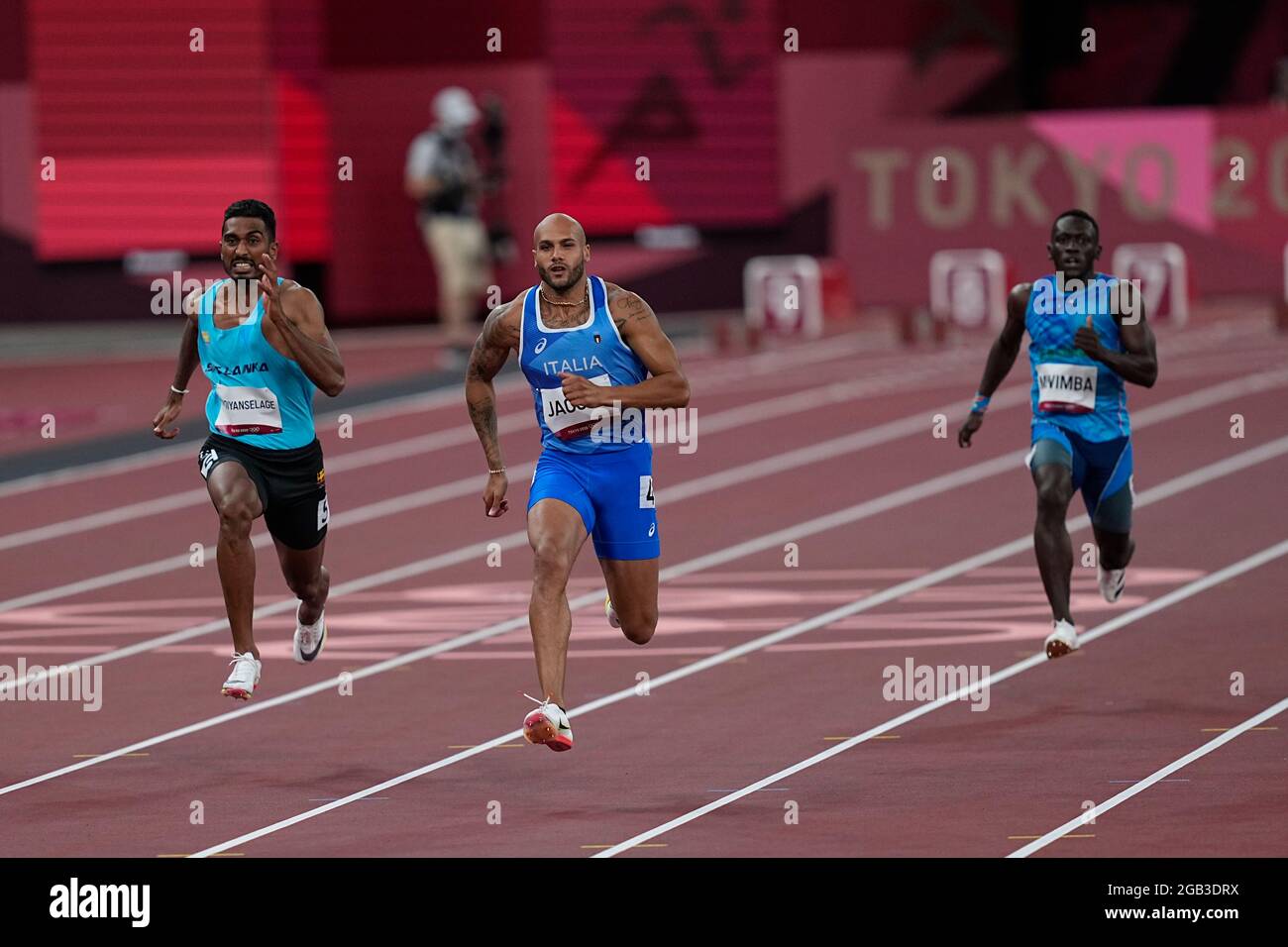 August 1, 2021: Lamont Marcell Jacobs during 100 meter for men at the ...