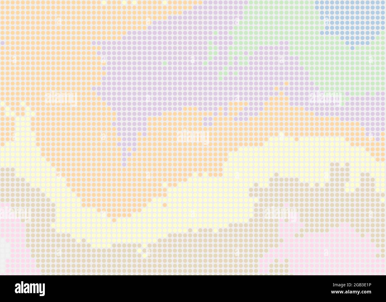 Abstract Geometrical color pixel generative art illustration Stock ...