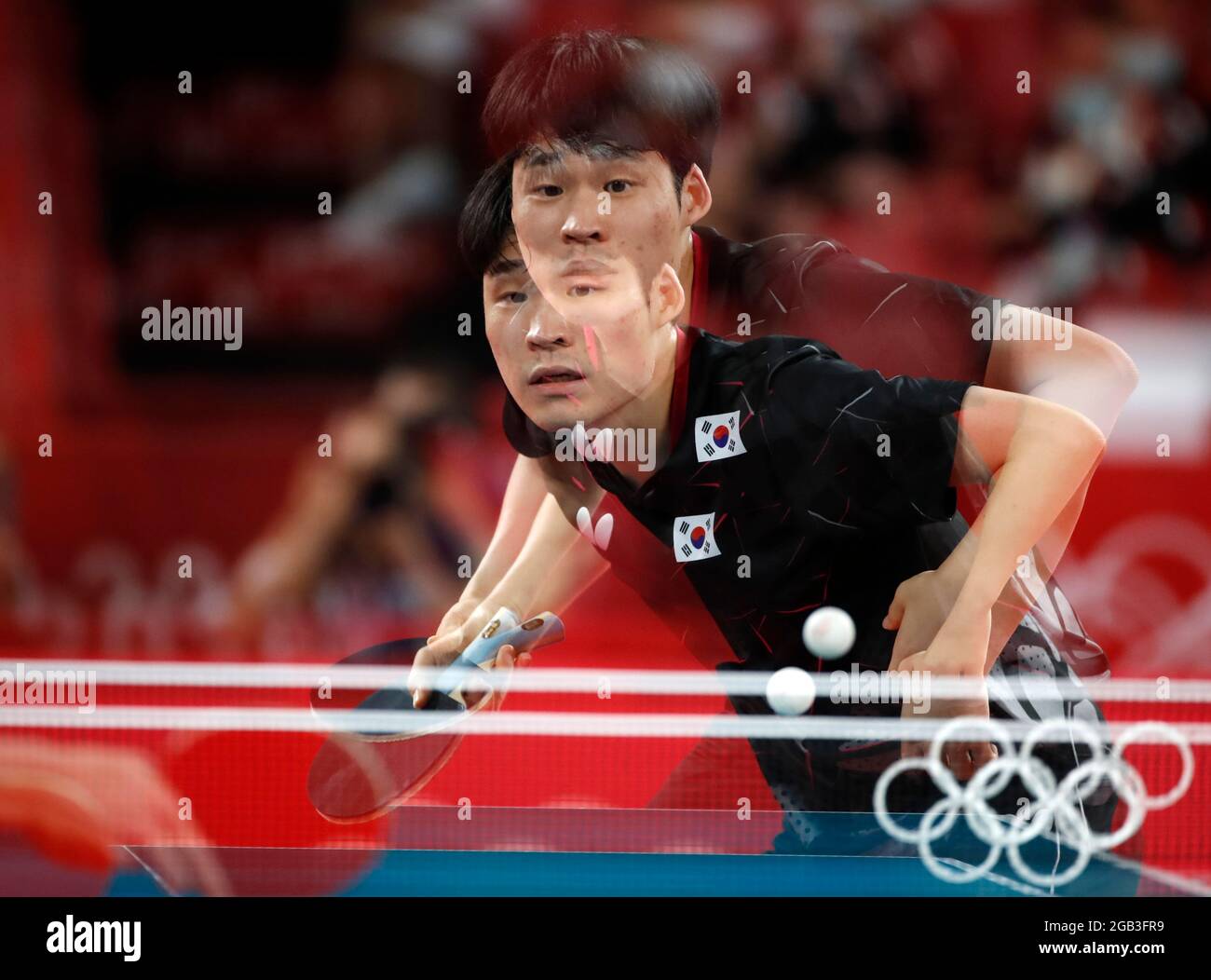 Tokyo-Japan August 2, 2021, Tokyo2020 Olympic Games, table tennis at ...