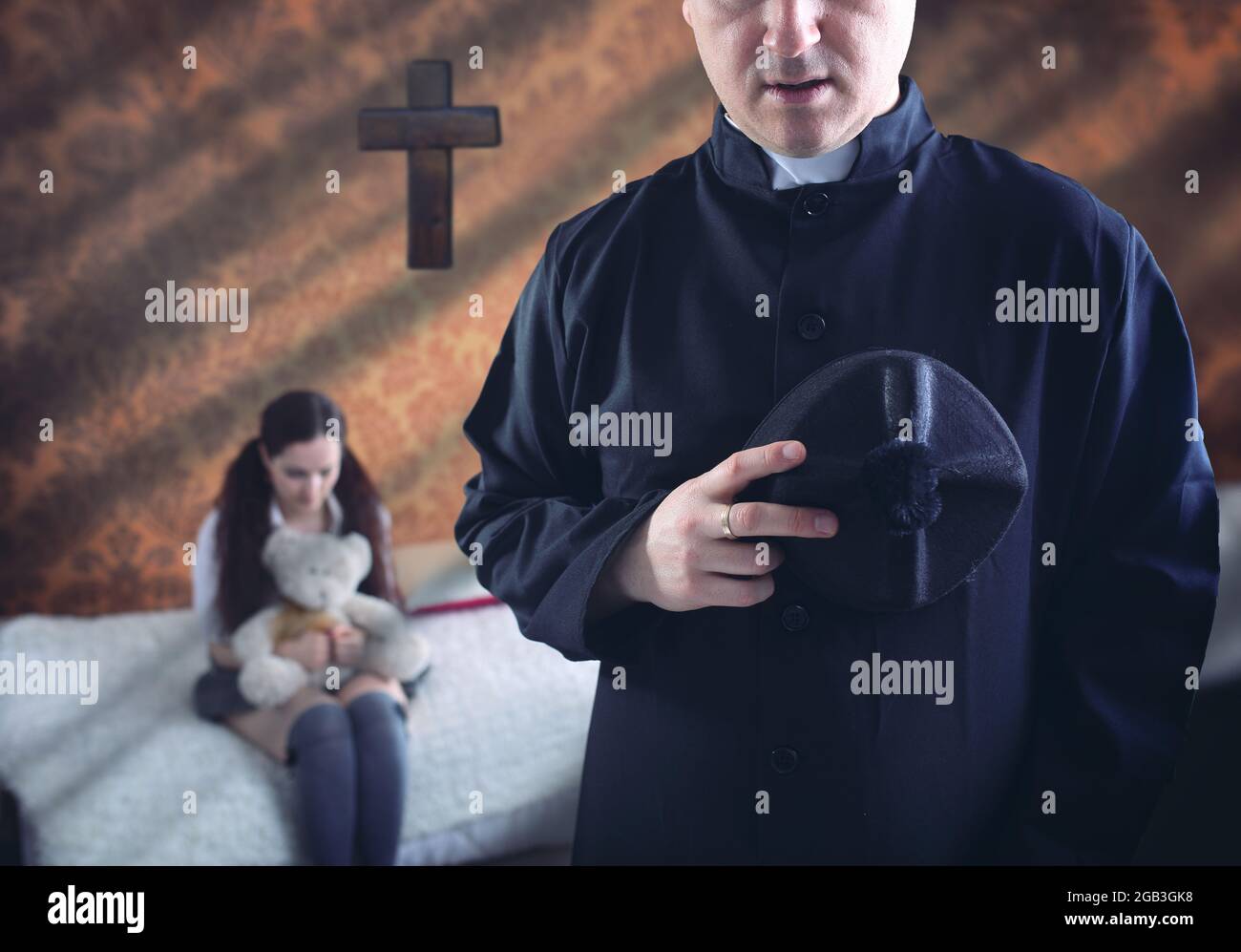 Catholic priest confession hi-res stock photography and images - Alamy