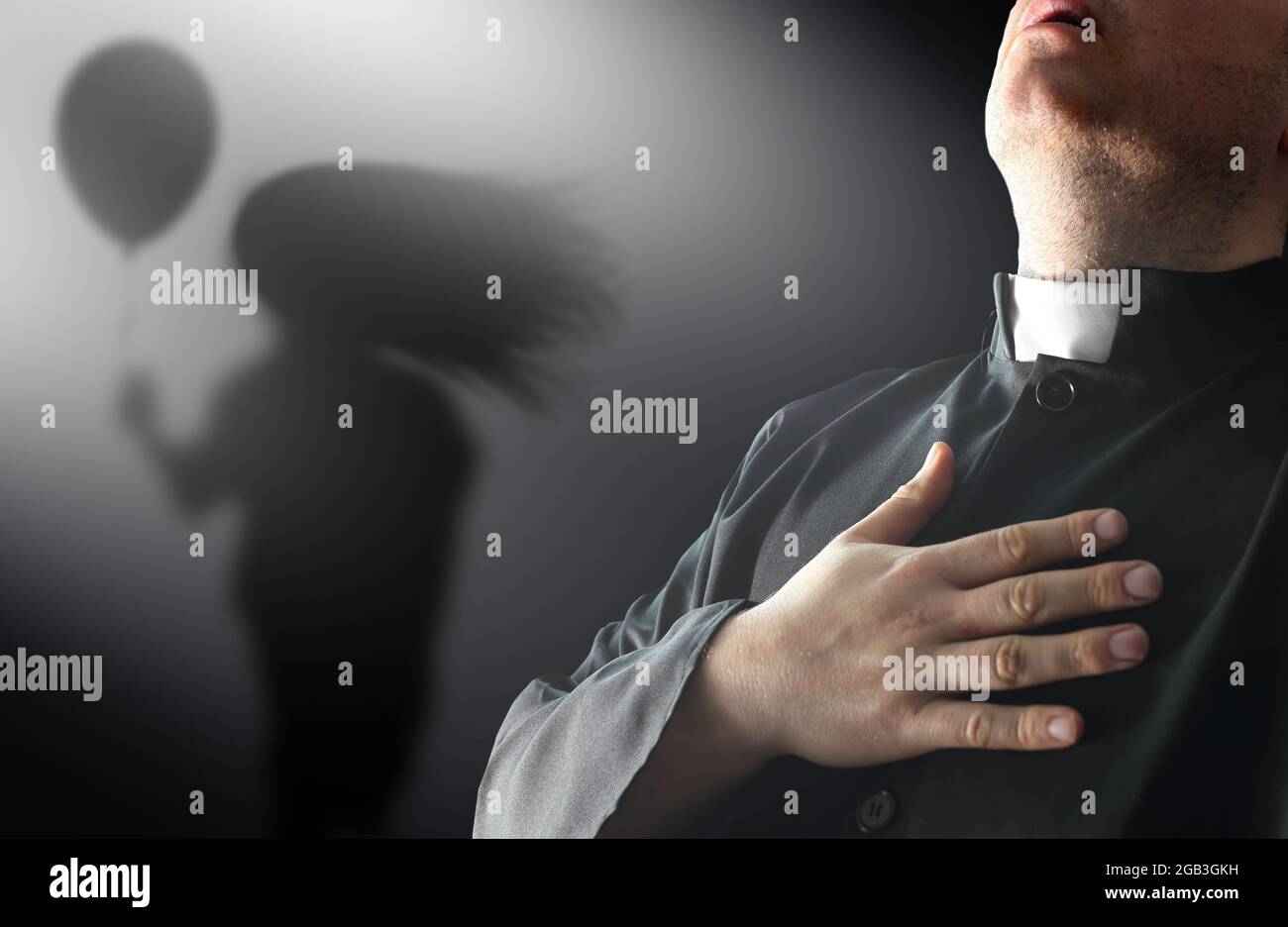 Scary priest hi-res stock photography and images - Alamy
