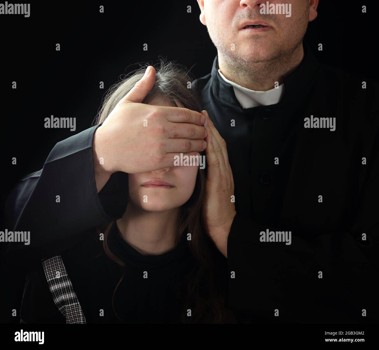 Scary priest hi-res stock photography and images - Alamy