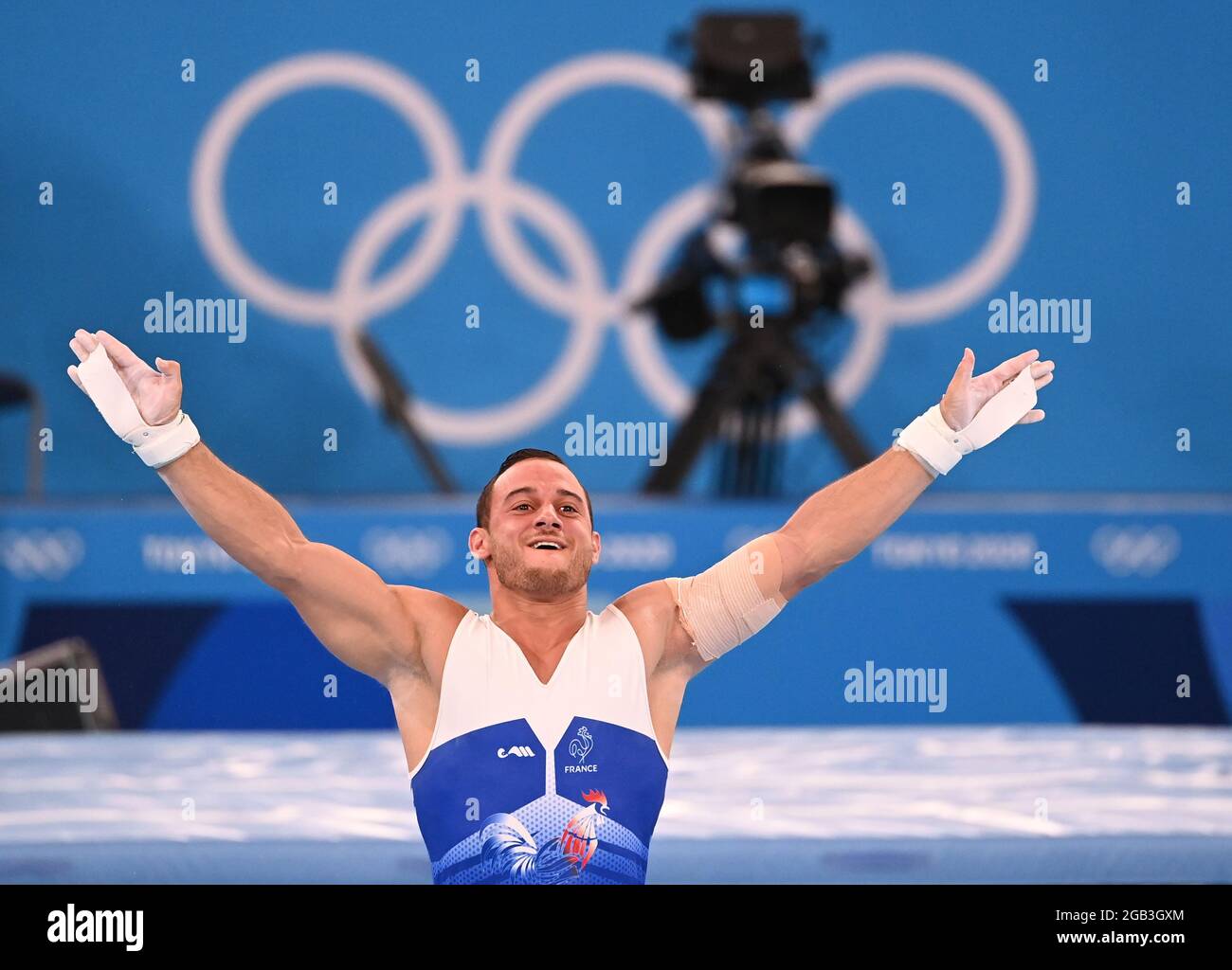 Tokyo, Japan. 02nd Aug, 2021. Gymnastics: Olympia, rings, men, final at ...