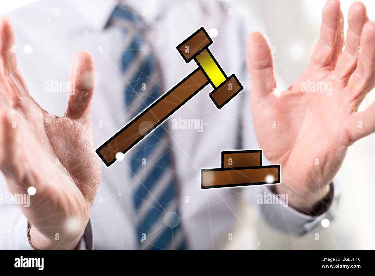 Judgment concept between hands hi-res stock photography and images - Alamy