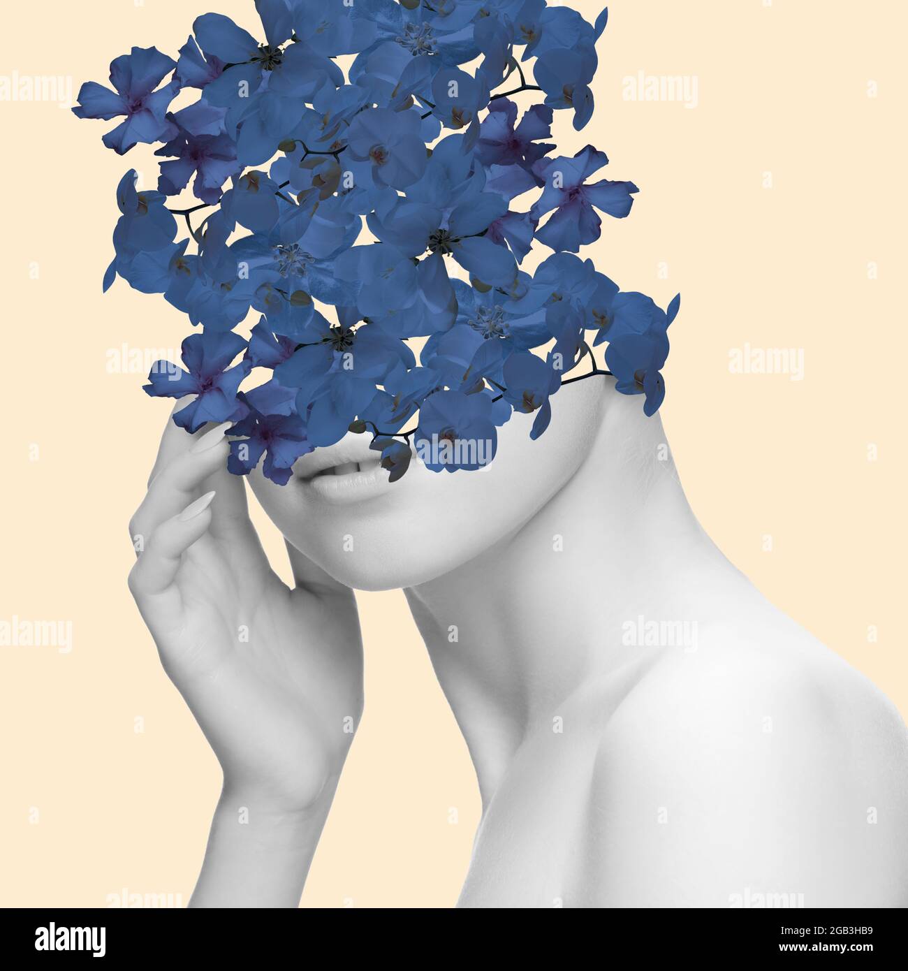 Modern design, contemporary art collage. Inspiration, idea, trendy ...