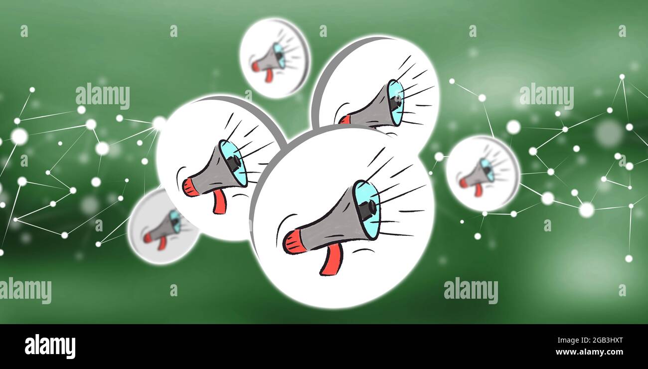 Illustration of a communication concept Stock Photo - Alamy