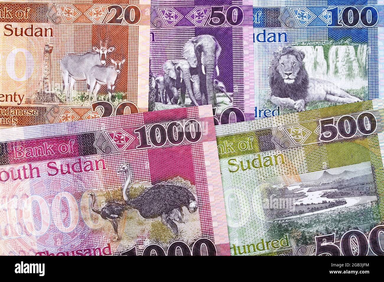 New south sudanese currency hi-res stock photography and images - Alamy