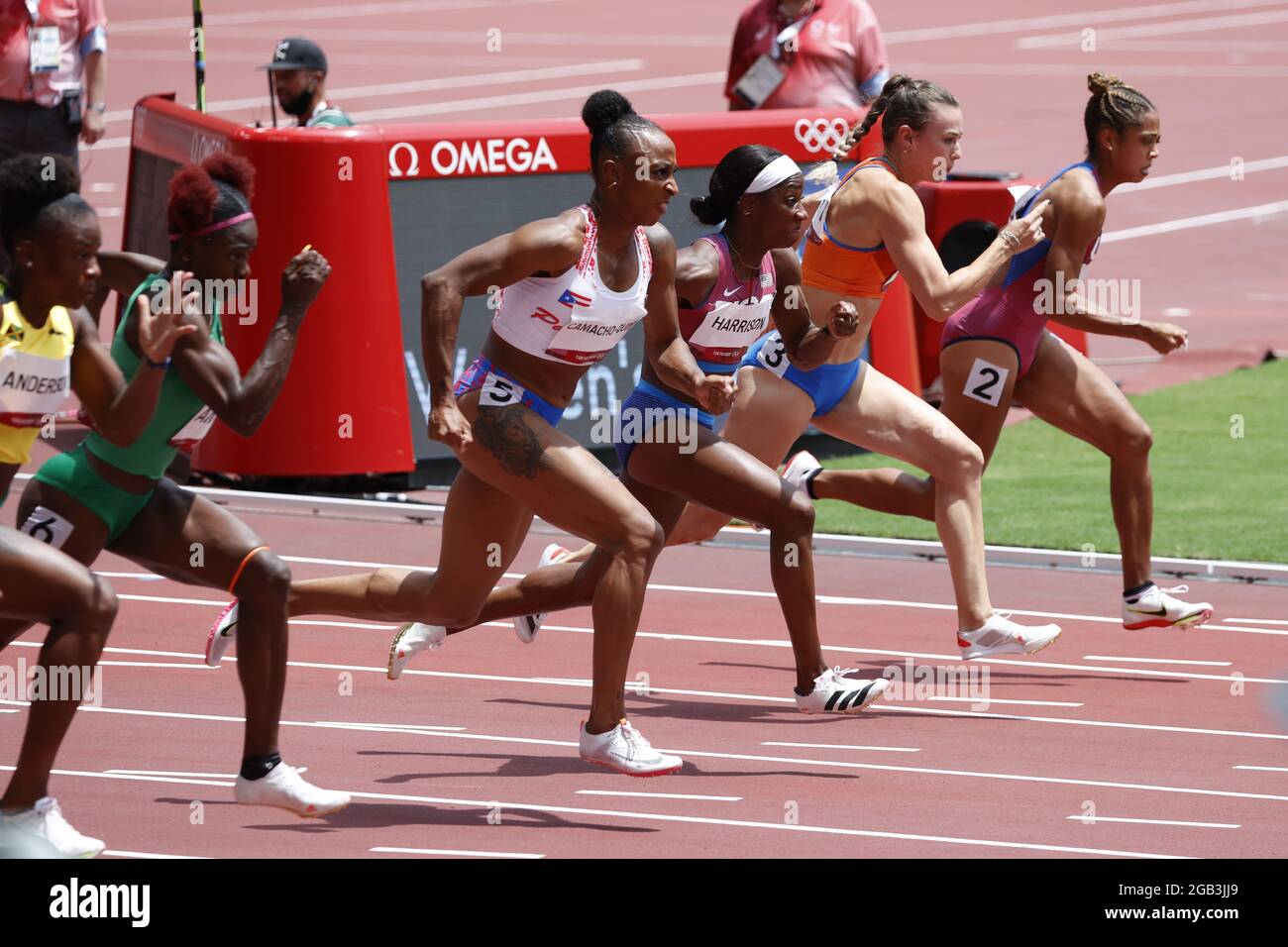 Jasmine CAMACHO-QUINN (PUR) Winner Gold Medal, Kendra HARRISON (USA ...
