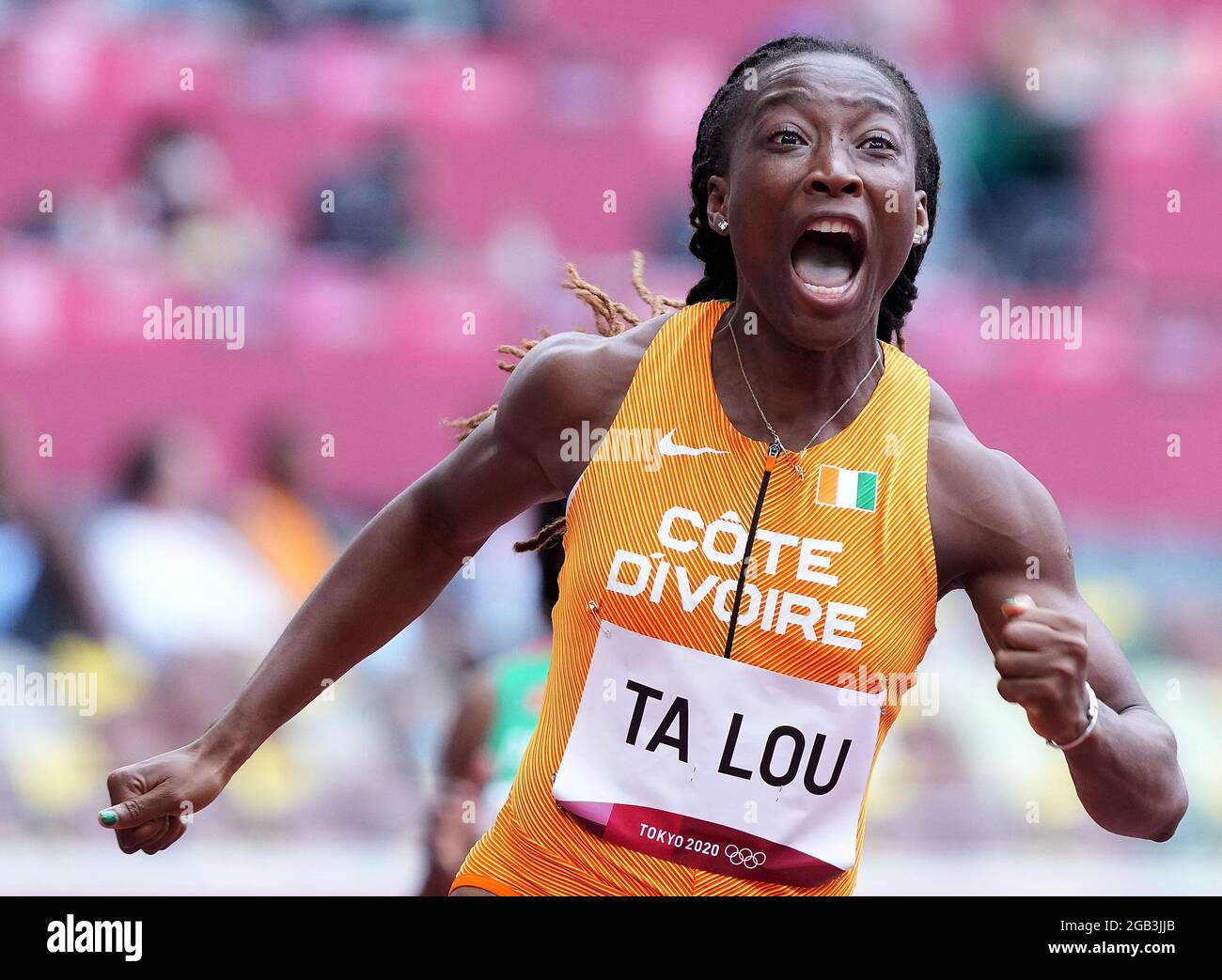 (210802) -- BEIJING, Aug. 2, 2021 (Xinhua) -- Marie-Josee Ta Lou of ...