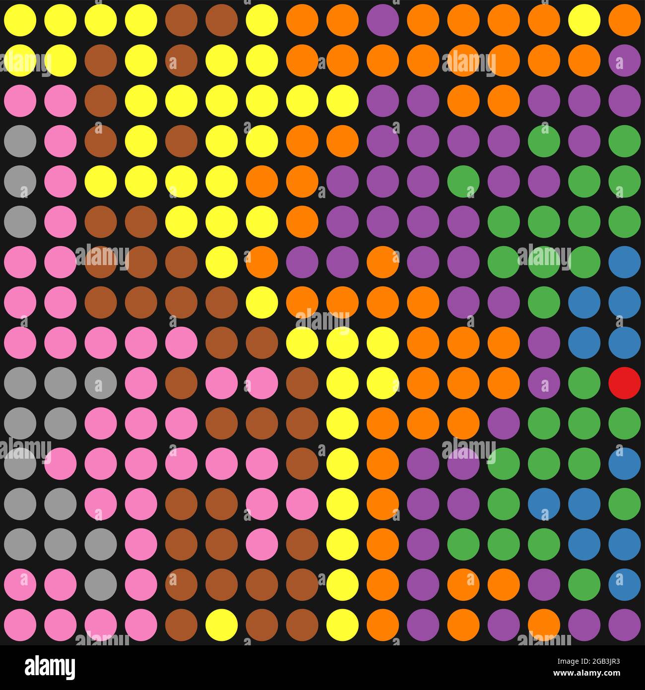 Abstract Geometrical color pixel generative art illustration Stock ...