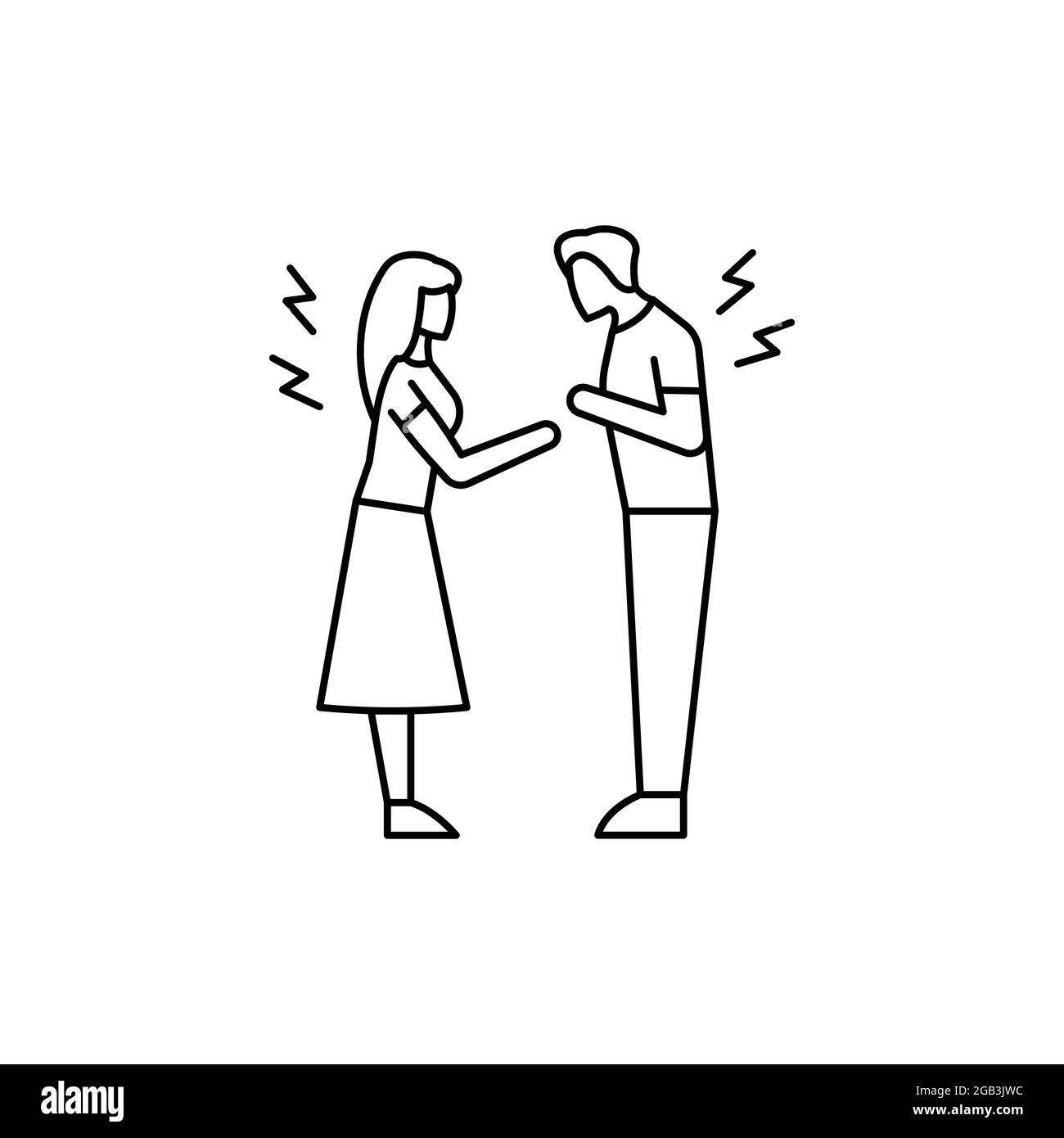 Conflict generation Stock Vector Images - Alamy