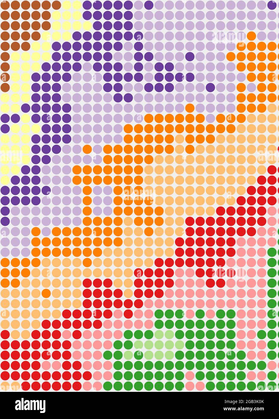 Abstract Geometrical color pixel generative art illustration Stock ...