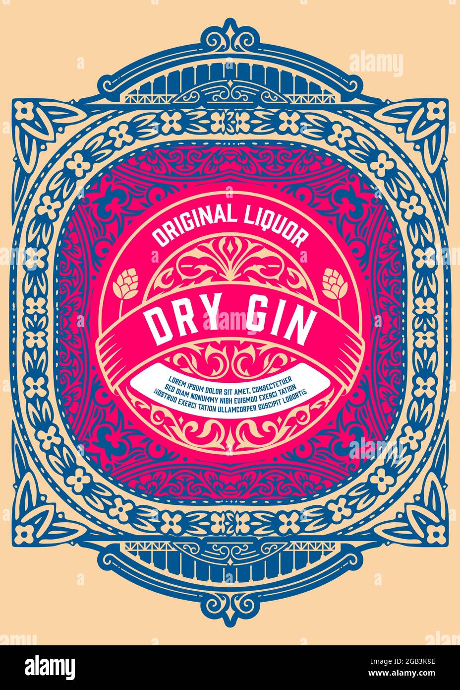 Gin design hi-res stock photography and images - Alamy