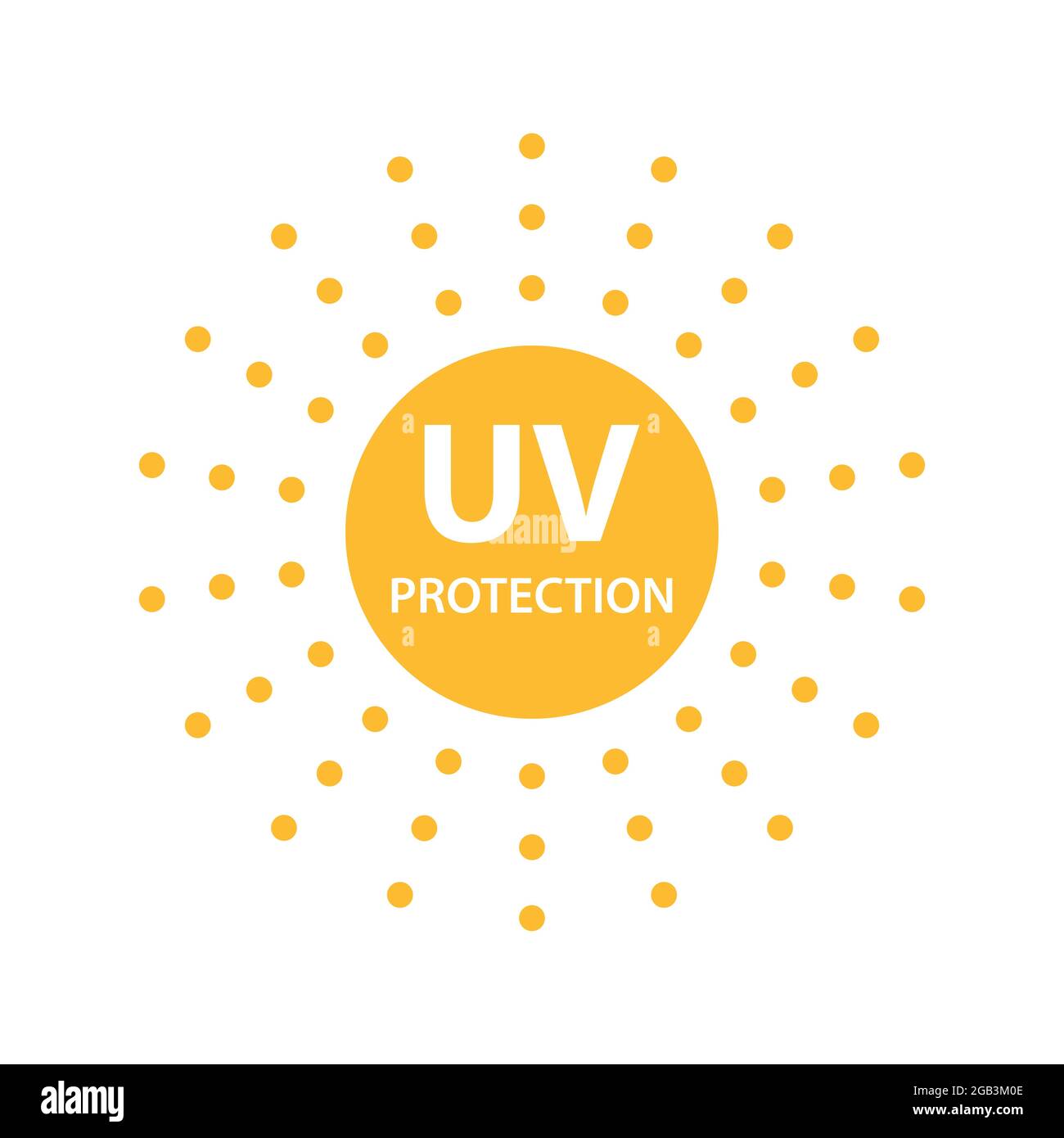 UV radiation icon vector solar ultraviolet light symbol for graphic ...