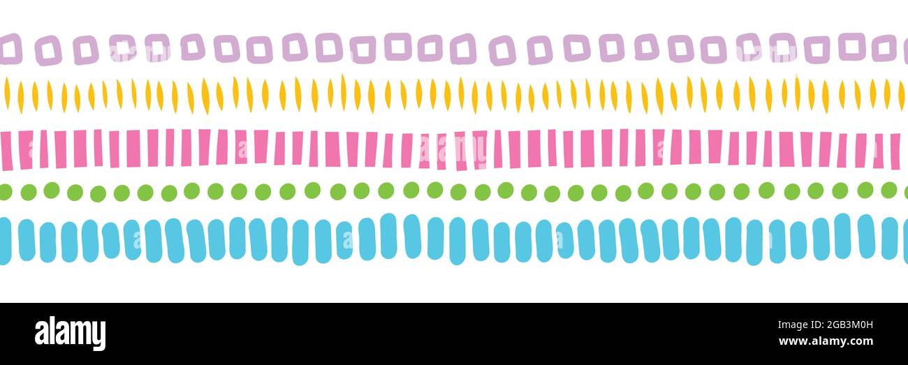 Colorful Stripes Border