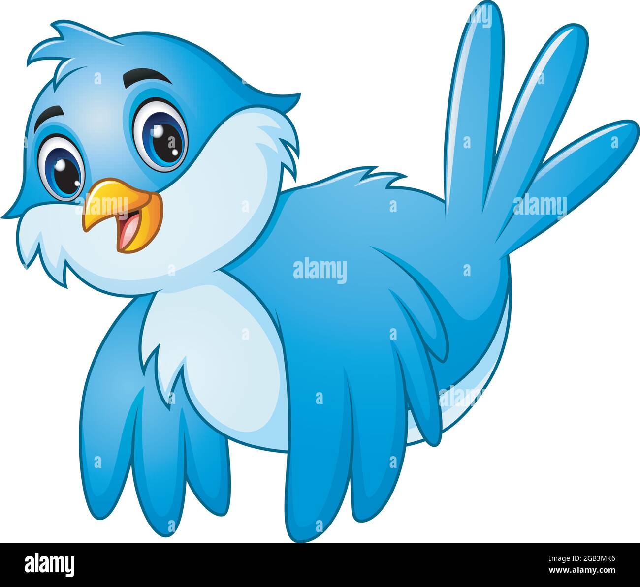 Flying Blue Bird Clip Art