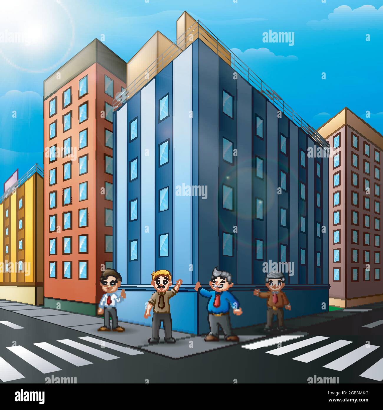 Business team work open Stock Vector Images - Alamy