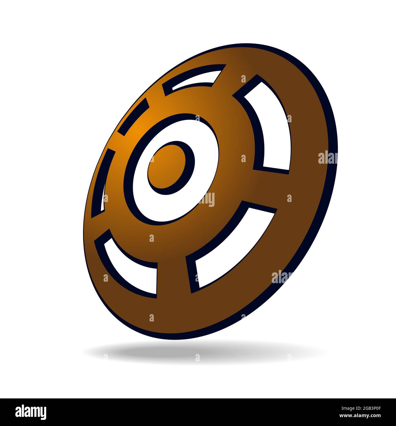 Golden shield round hi-res stock photography and images - Alamy