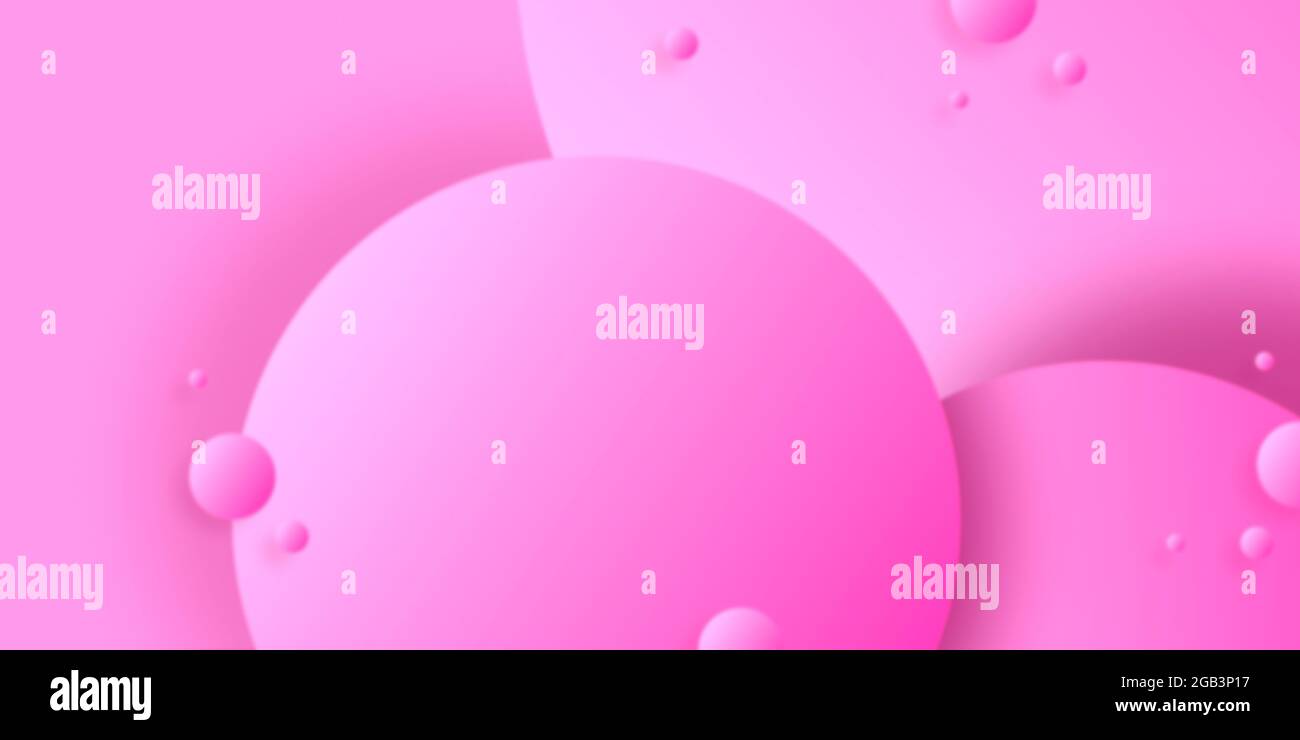 Dynamic bouncing balls and copy space for text. Light pink background ...