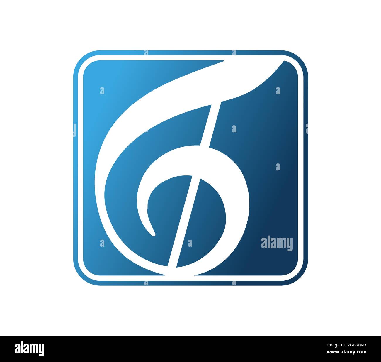 Blue Treble Clef Png
