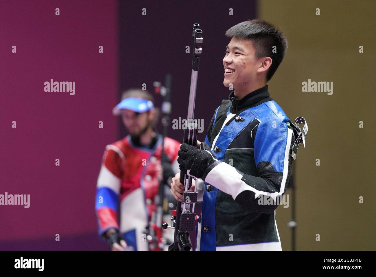 Tokyo, Japan. 2nd Aug, 2021. Zhang Changhong of China celebrates after ...