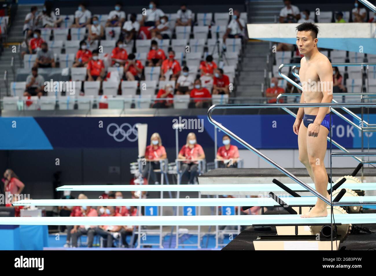 Tokyo, Japan. 2nd Aug, 2021. Ken Terauchi (JPN) Diving : Men's 3m ...