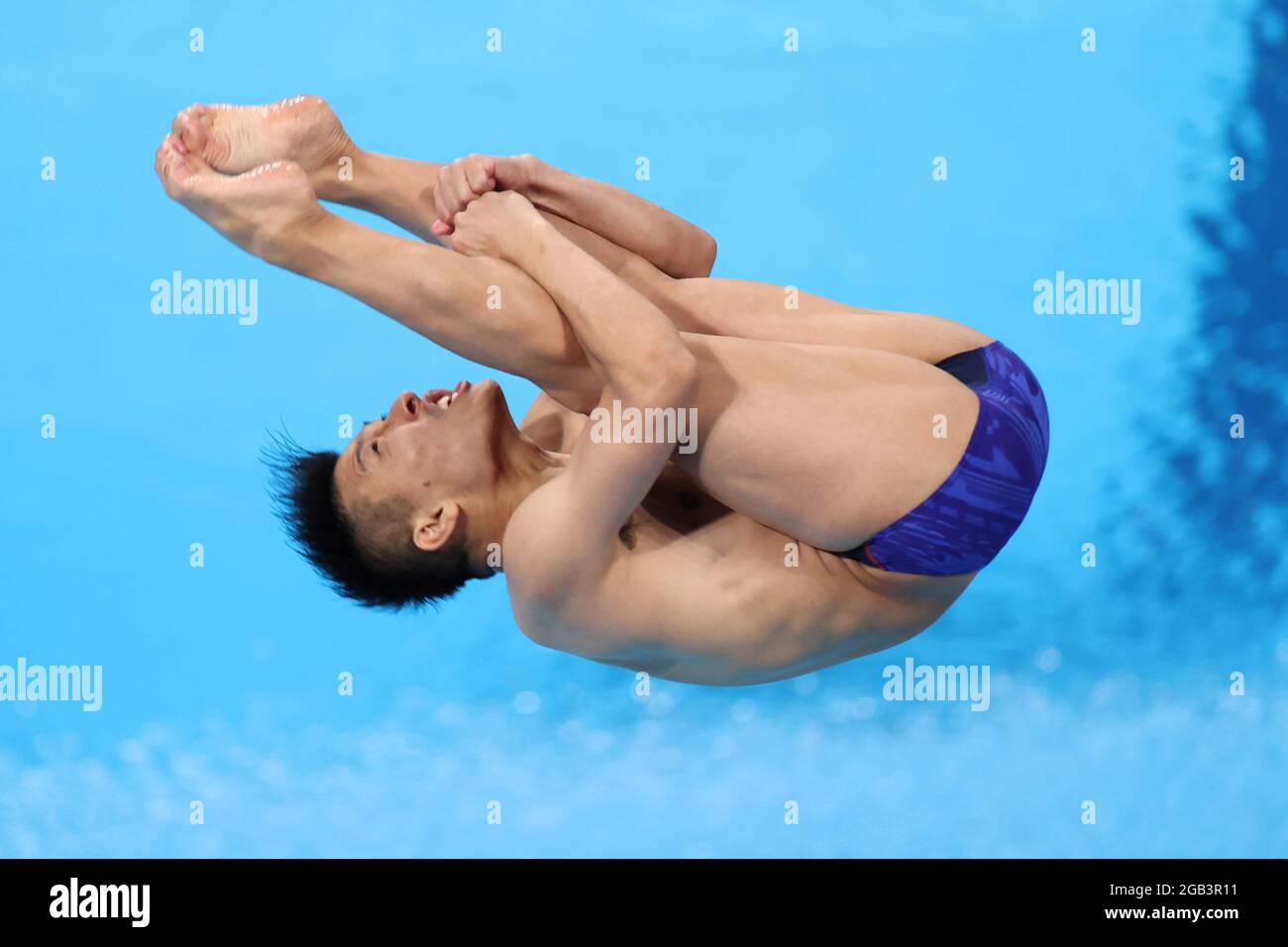 Tokyo, Japan. 2nd Aug, 2021. Ken Terauchi (JPN) Diving : Men's 3m ...