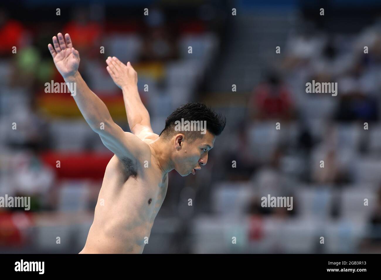 Tokyo, Japan. 2nd Aug, 2021. Ken Terauchi (JPN) Diving : Men's 3m ...