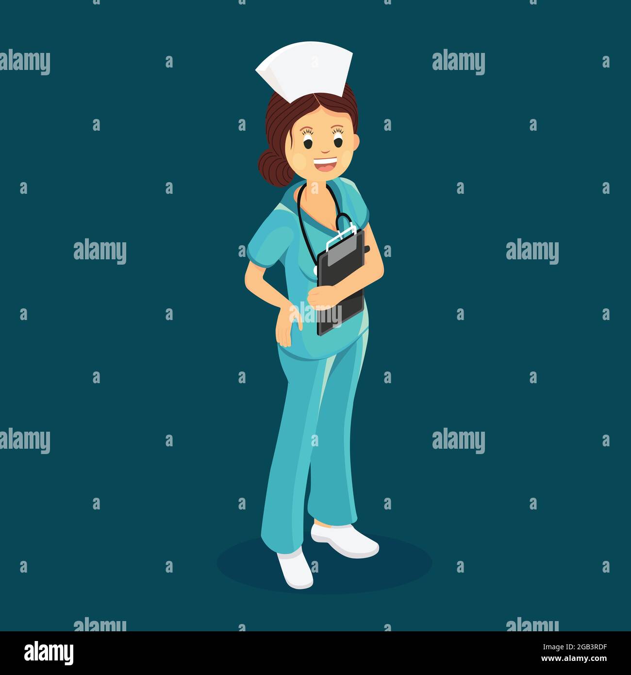 Nurse cartoon hi-res stock photography and images - Alamy