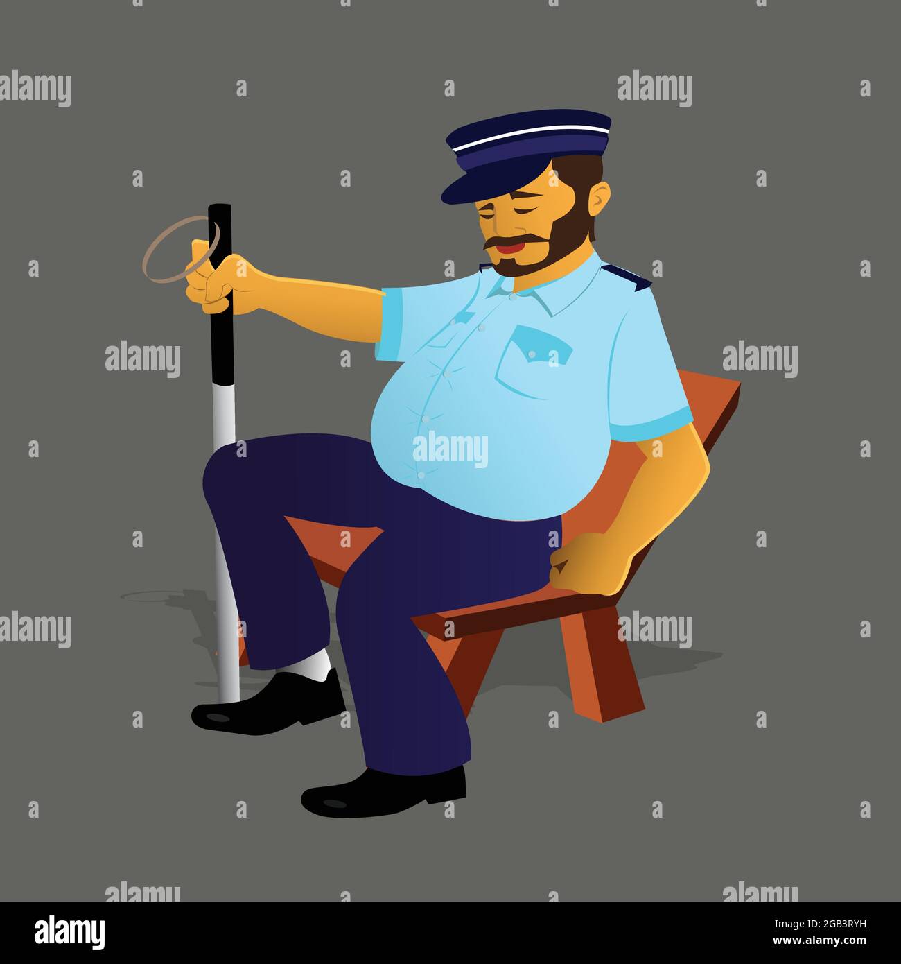 Watchman job Stock Vector Images - Alamy