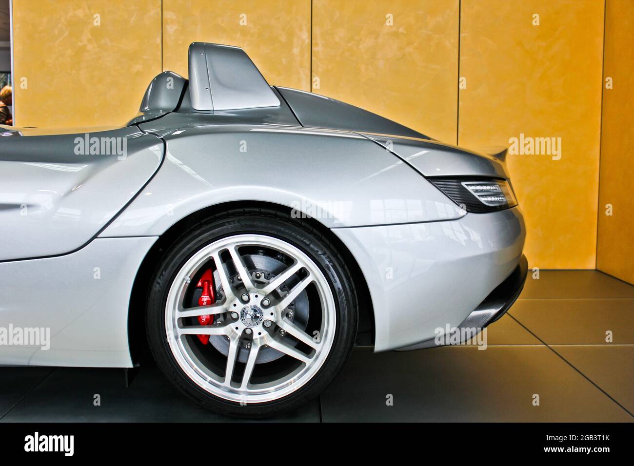Kiev, Ukraine - August 21, 2011: Mercedes-Benz SLR McLaren Stirling ...
