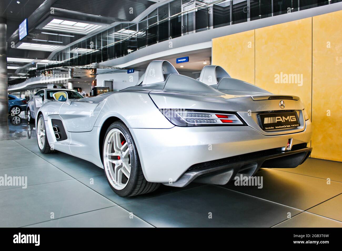 Kiev, Ukraine - August 21, 2011: Mercedes-Benz SLR McLaren Stirling ...