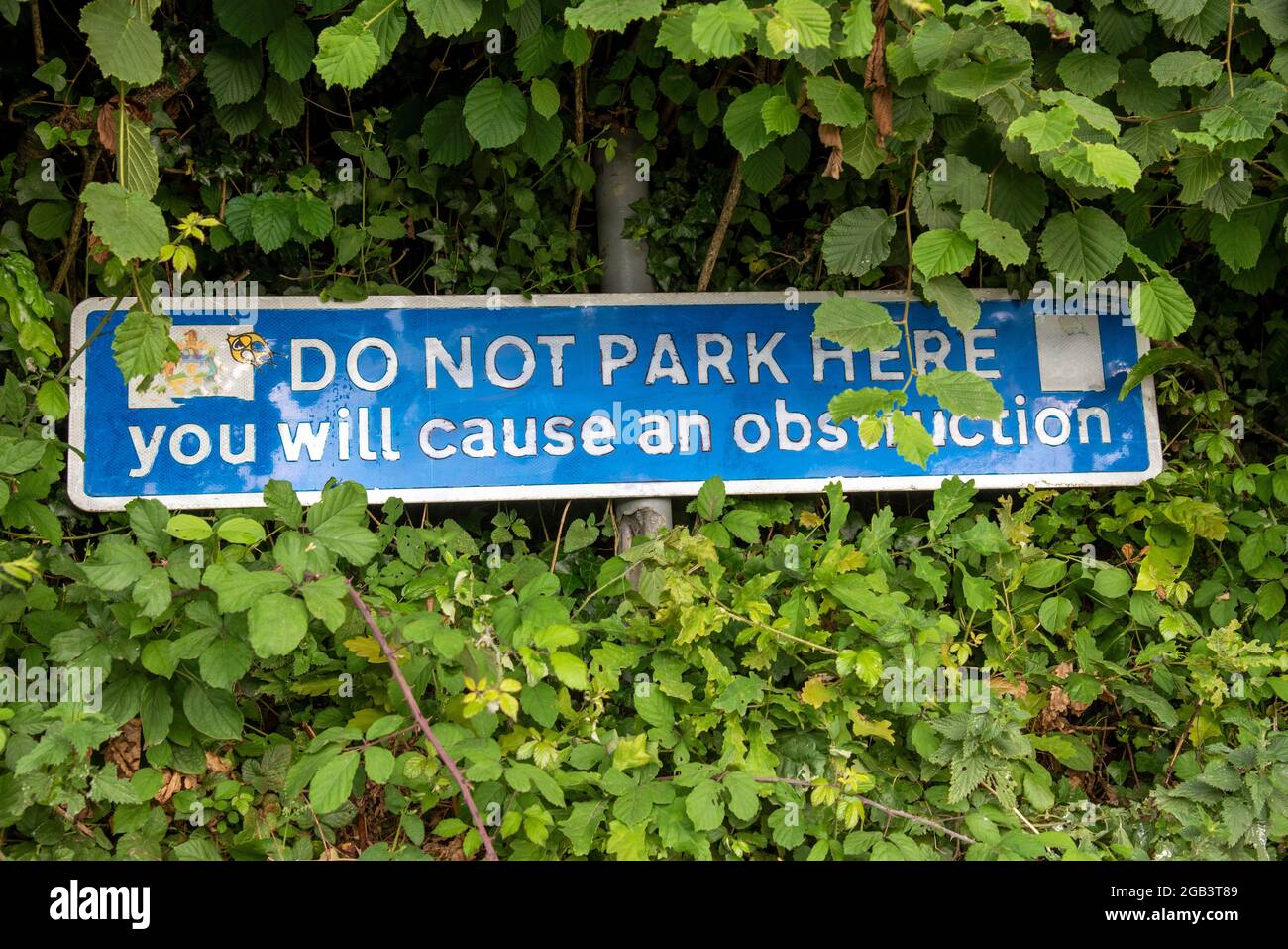 No obstruction signage hi-res stock photography and images - Alamy