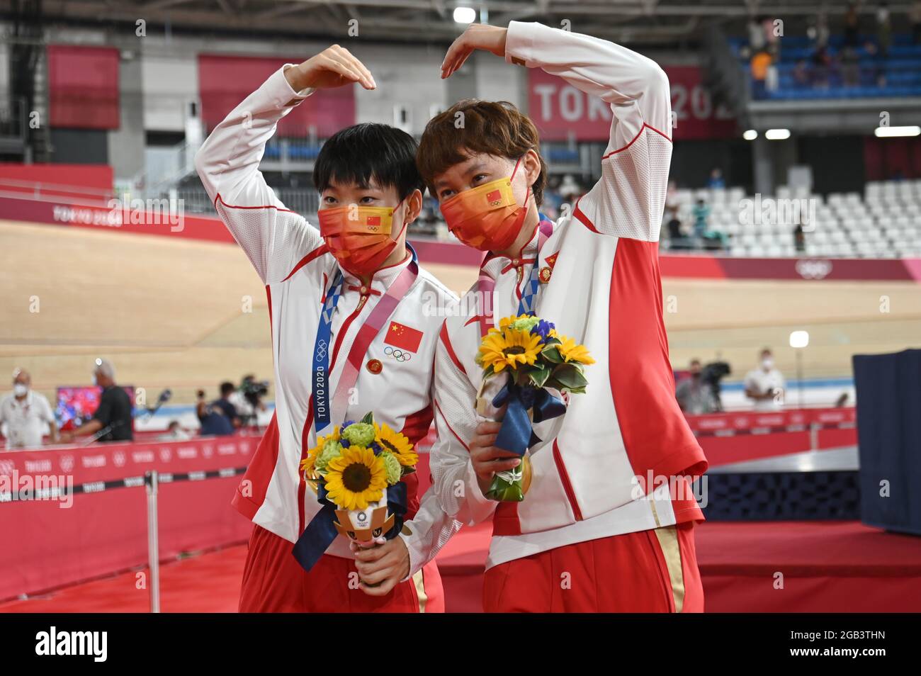 Izu, Japan. 02nd Aug, 2021. Cycling: Olympics, track cycling, team ...