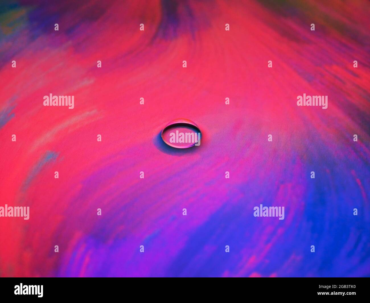 Amazing water bubble isolate on colorful screen surface Stock Photo - Alamy