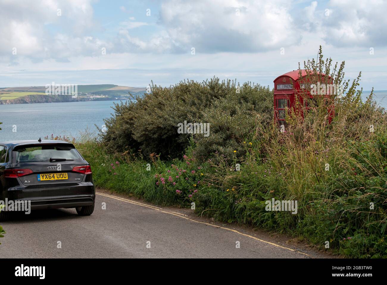 Red telephone box overgrown plants hi-res stock photography and images ...