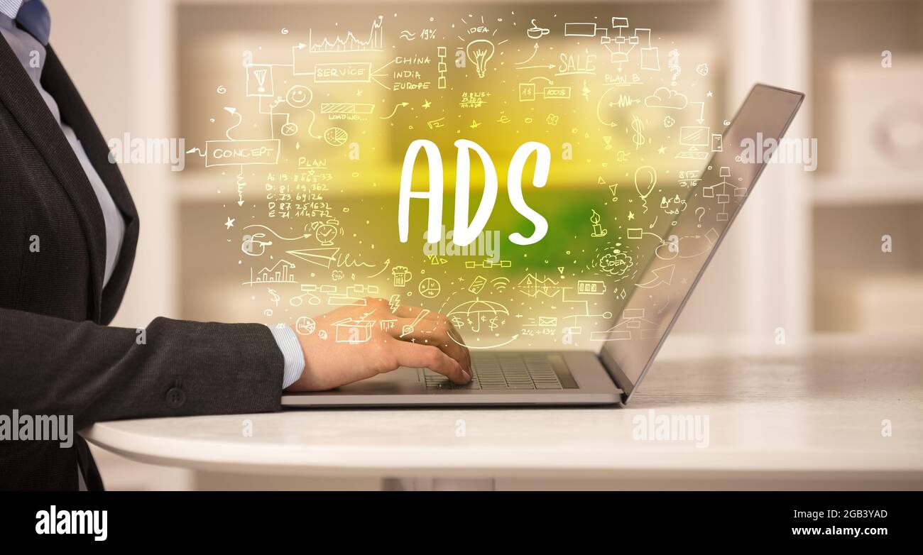 hand working on new modern computer Stock Photo - Alamy