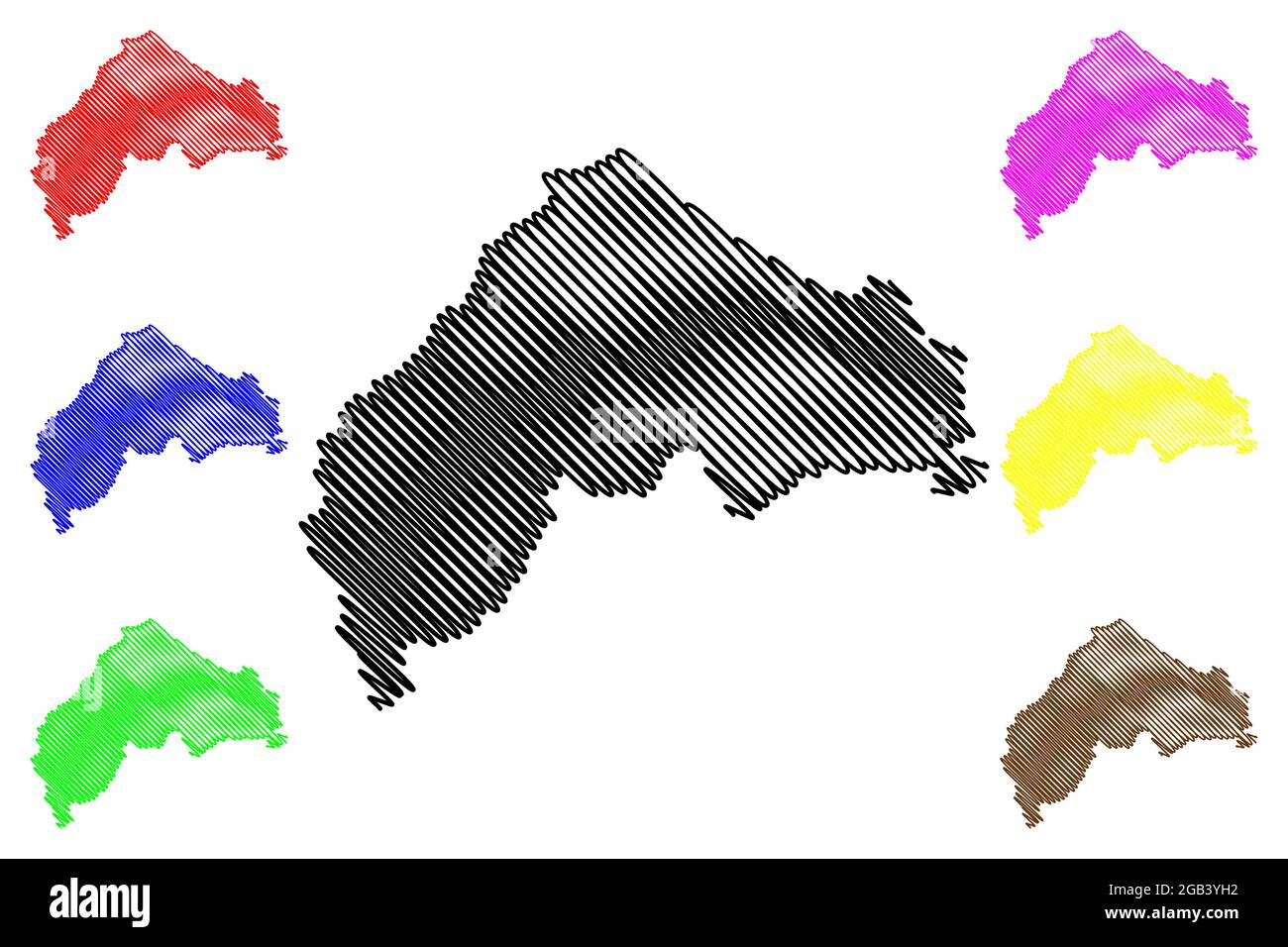 Ancona province map Stock Vector Images - Alamy