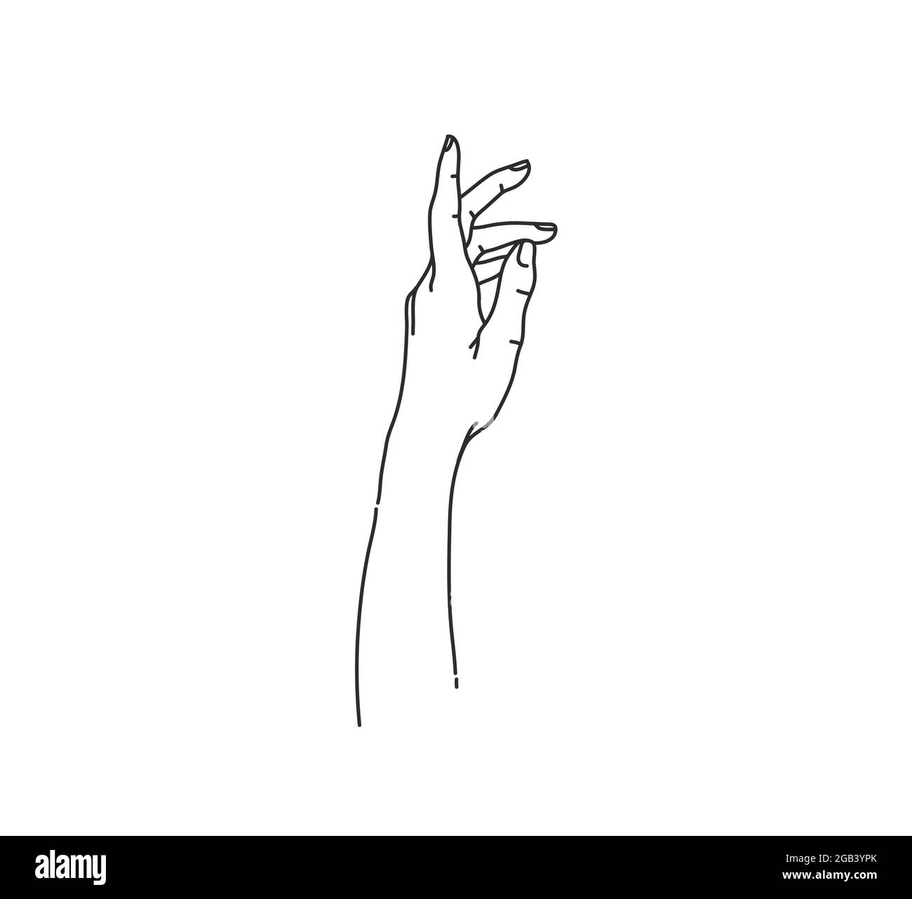 Linear style woman logo hi-res stock photography and images - Alamy