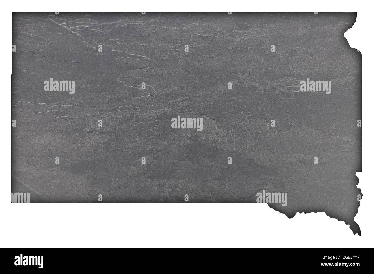 South dakota us state contour Cut Out Stock Images & Pictures - Alamy